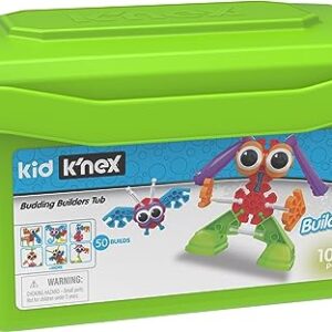 KID K’NEX – Budding Builders Building Set – 100 Pieces – Ages 3 and Up – Preschool Educational Toy