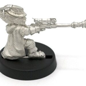 Stonehaven Miniatures Gnome Long Gunner Male Figure (for 28mm Scale Table Top War Games) - Made in USA