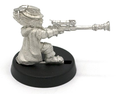 Stonehaven Miniatures Gnome Long Gunner Male Figure (for 28mm Scale Table Top War Games) - Made in USA