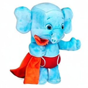 Snap Toys Word Party - Bailey 10" Stuffed Plush Snuggle and Play Baby Elephant with Blanket - from The Netflix Original Series - 18+ Months