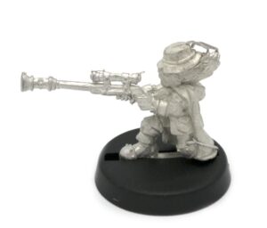 stonehaven miniatures gnome long gunner male figure (for 28mm scale table top war games) - made in usa