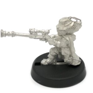 Stonehaven Miniatures Gnome Long Gunner Male Figure (for 28mm Scale Table Top War Games) - Made in USA