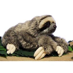 lulezon very soft three toed sloth plush stuffed animal toy 12.5 inch