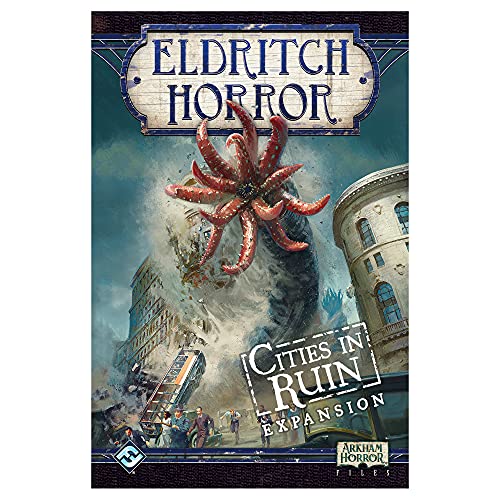 Eldritch Horror Cities in Ruin Board Game EXPANSION | Mystery Game | Cooperative Board Game for Adults and Family | Ages 14+ | 1-8 Players | Avg. Playtime 3 Hours | Made by Fantasy Flight Games