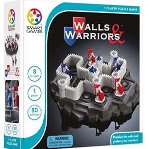 SmartGames Walls & Warriors Skill-Building Strategy Board Game for for Ages 8 and Up