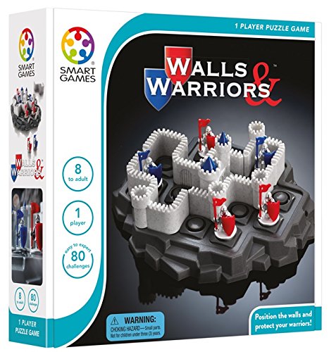 SmartGames Walls & Warriors Skill-Building Strategy Board Game for for Ages 8 and Up