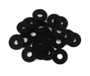 honbay 20pcs black rubber protector premium strap locks