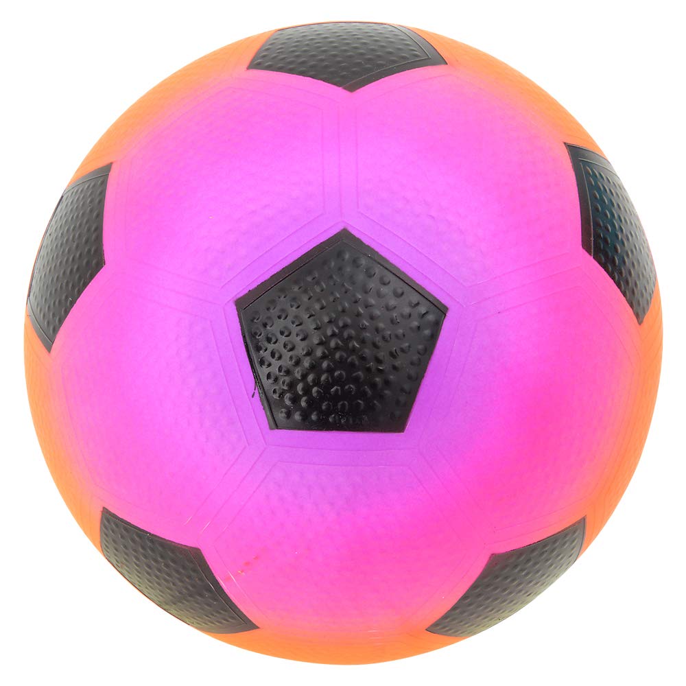 Rhode Island Novelty 9 Inch Rainbow Soccer Playground Ball, One per Order