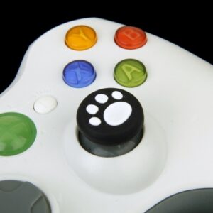 Analog Thumb Stick Grip Covers Thumbstick Joystick Cap Cover for PS4 PS3 PS2 PS4 Pro Slim Xbox One Xbox 360 (White)