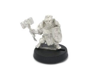 stonehaven miniatures halfling paladin figure (for 28mm scale table top war games) - made in usa