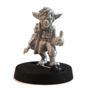 stonehaven gnome mad scientist miniature figure (for 28mm scale table top war games) - made in usa