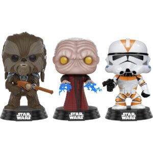 set 3 pop! star wars tarfful unhooded emperor utapau clone 2017 fall convention exclusive