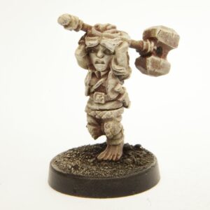 Stonehaven Halfling Berserker Miniature Figure (for 28mm Scale Table Top War Games) - Made in USA