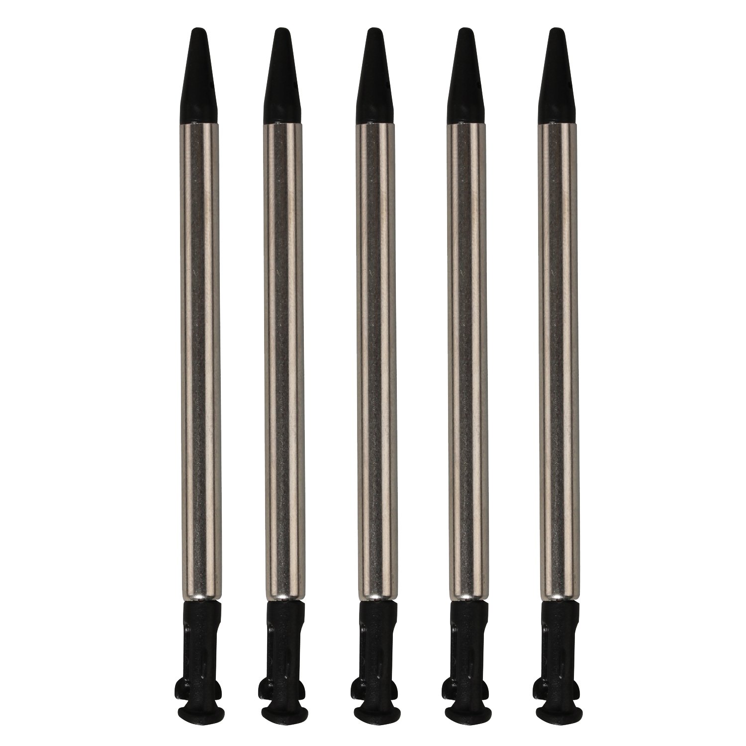 Timorn Replacement Metal Retractable Stylus Touch Pen for 3DS XL N3DS LL (5pcs)