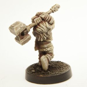 Stonehaven Halfling Berserker Miniature Figure (for 28mm Scale Table Top War Games) - Made in USA