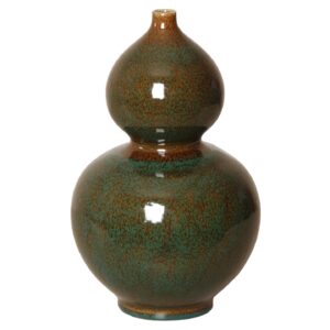 emissary amazon green gourd vase, 14" h