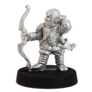 stonehaven halfling ranger miniature figure (for 28mm scale table top war games) - made in usa