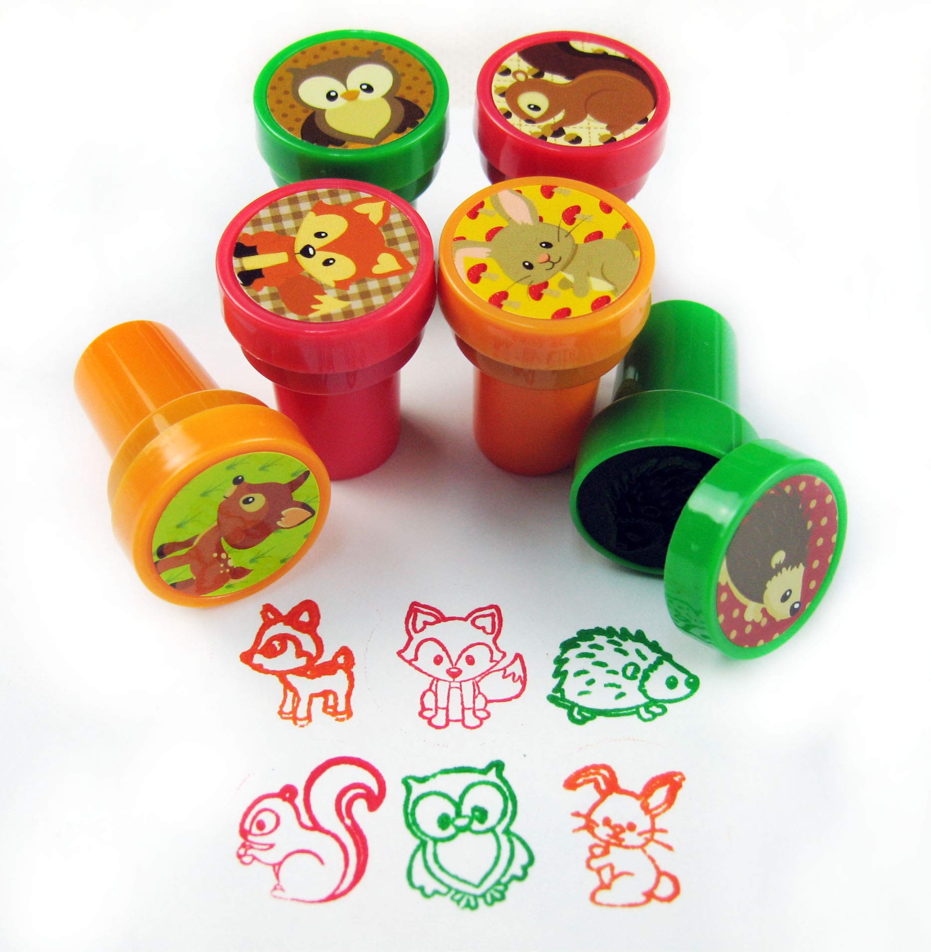 Tiny Mills 24 Pcs Woodland Animals Stampers for Kids