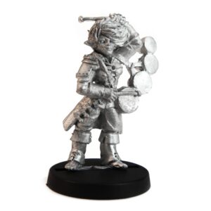 stonehaven half-orc bard miniature figure (for 28mm scale table top war games) - made in usa