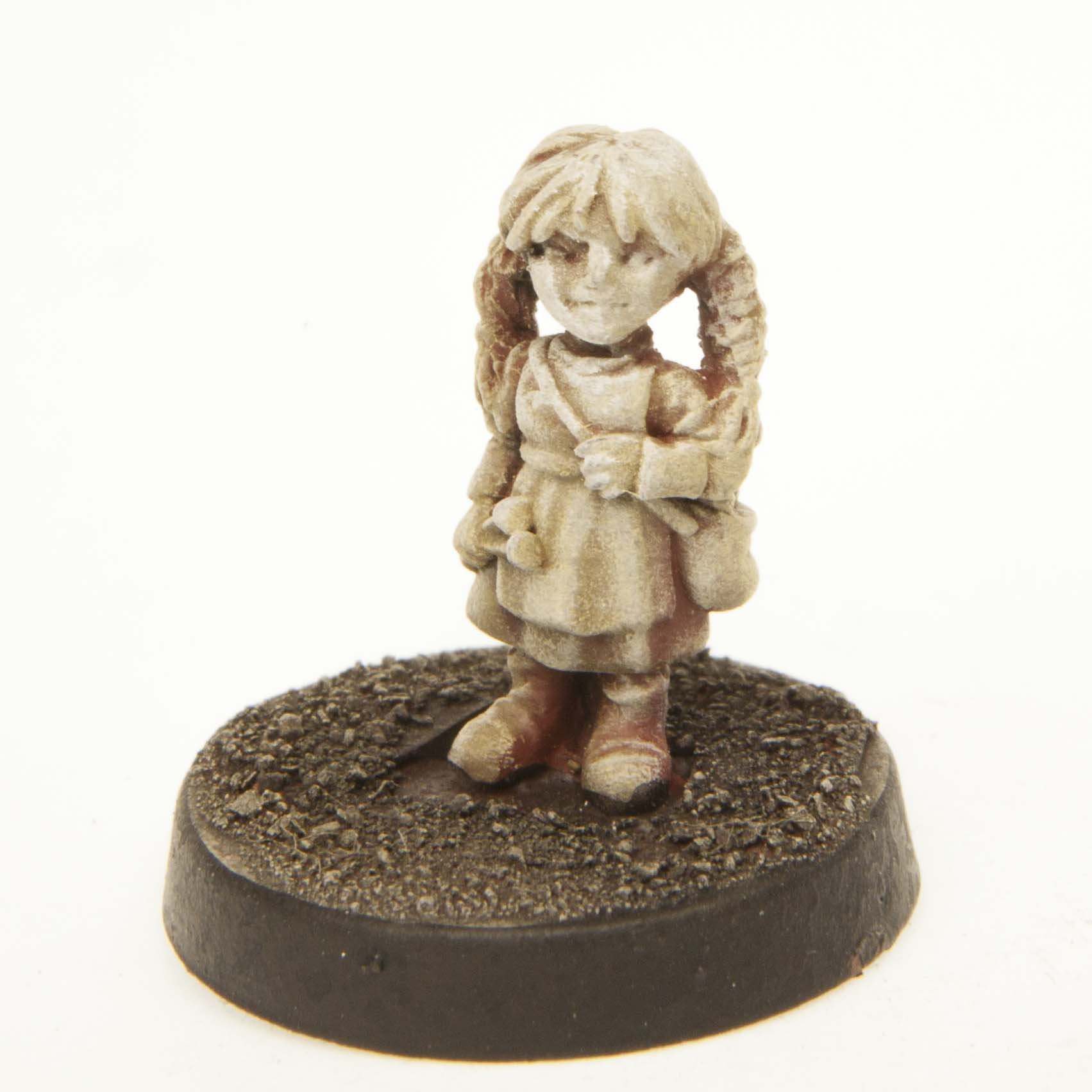 Stonehaven Dwarf Girl Miniature Figure (for 28mm Scale Table Top War Games) - Made in USA