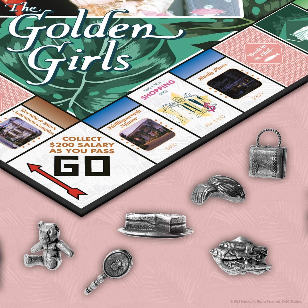 Monopoly: The Golden Girls Board Game | Buy, Sell, Trade Fan-Favorite Locations | Classic Monopoly Game Featuring Golden Girls TV Show Theme | Officially-Licensed Golden Girls Merchandise