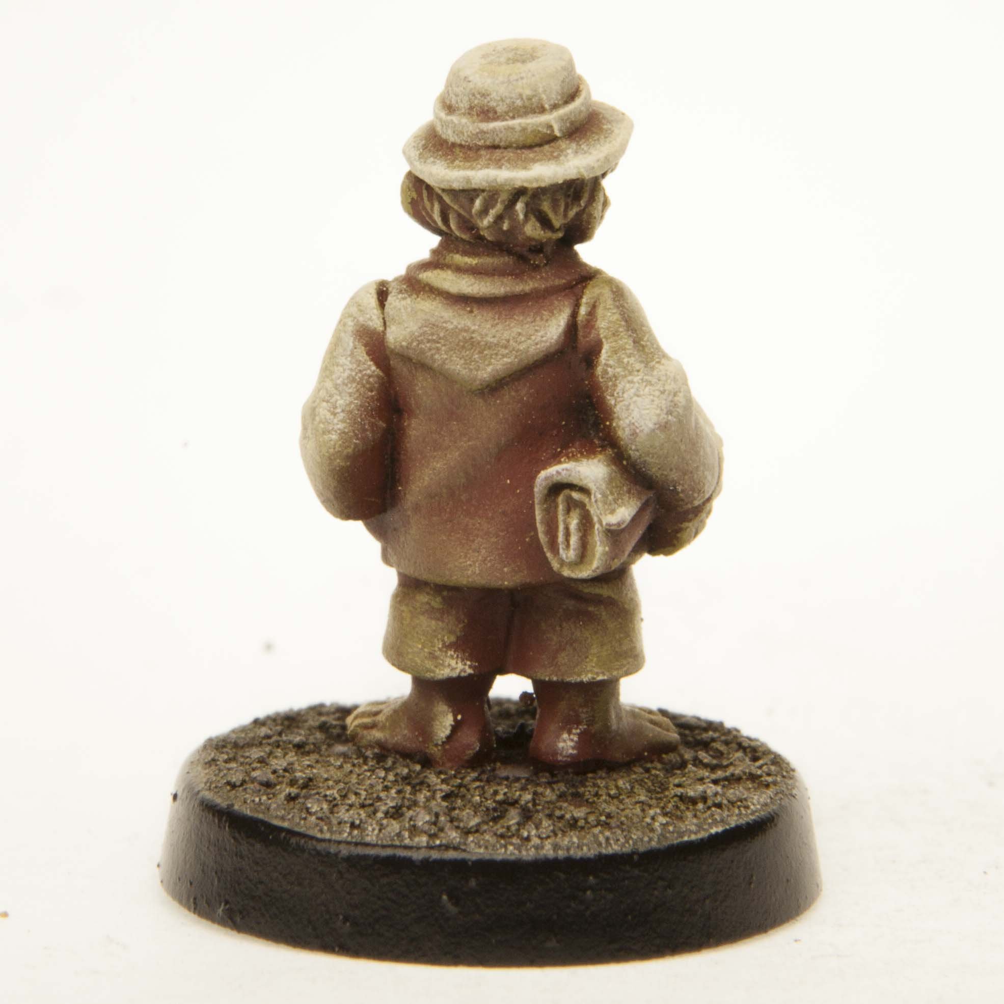 Stonehaven Miniatures Halfling Wool Merchant Figure (for 28mm Scale Table Top War Games) - Made in USA