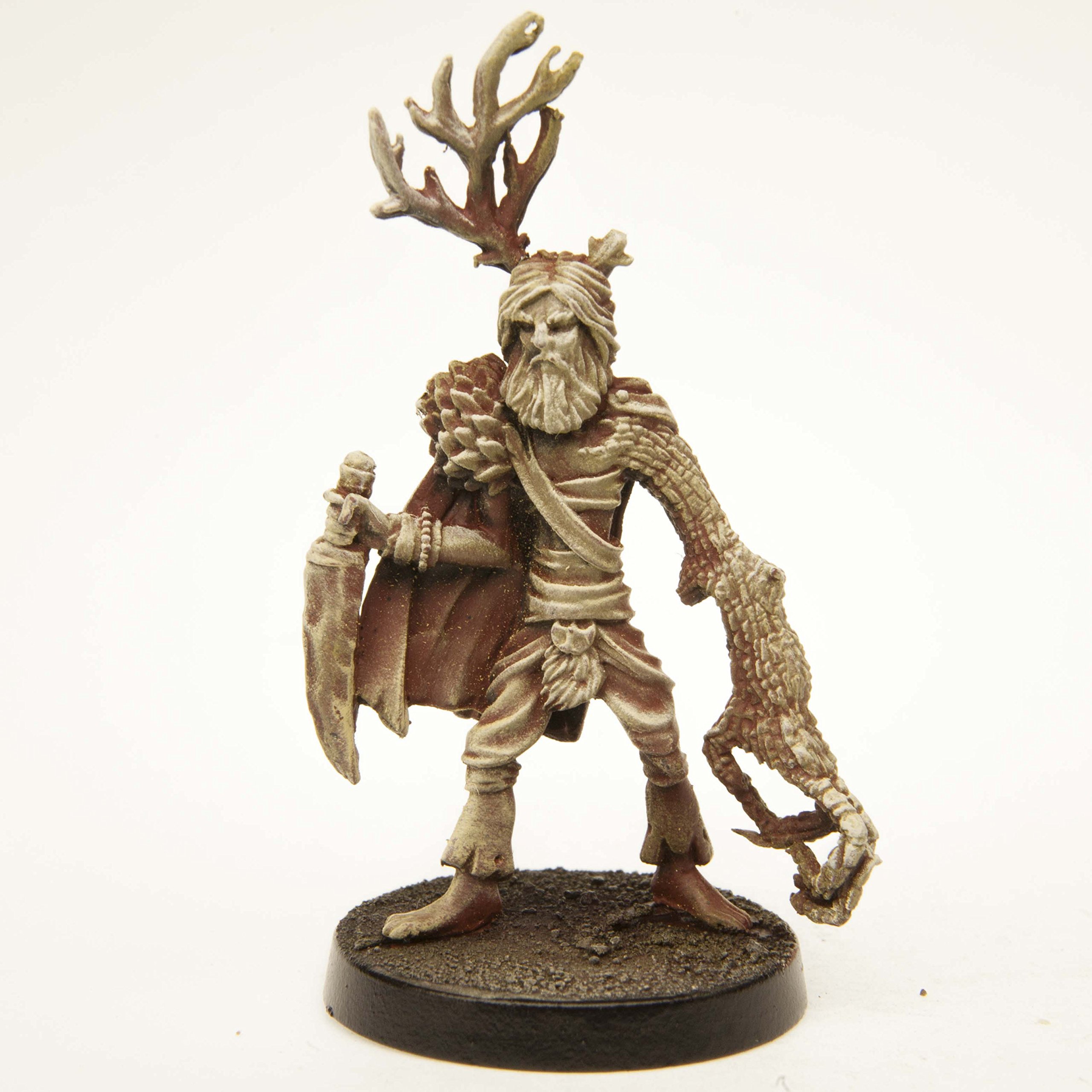 Stonehaven Elf Druid Miniature Figure (for 28mm Scale Table Top War Games) - Made in USA