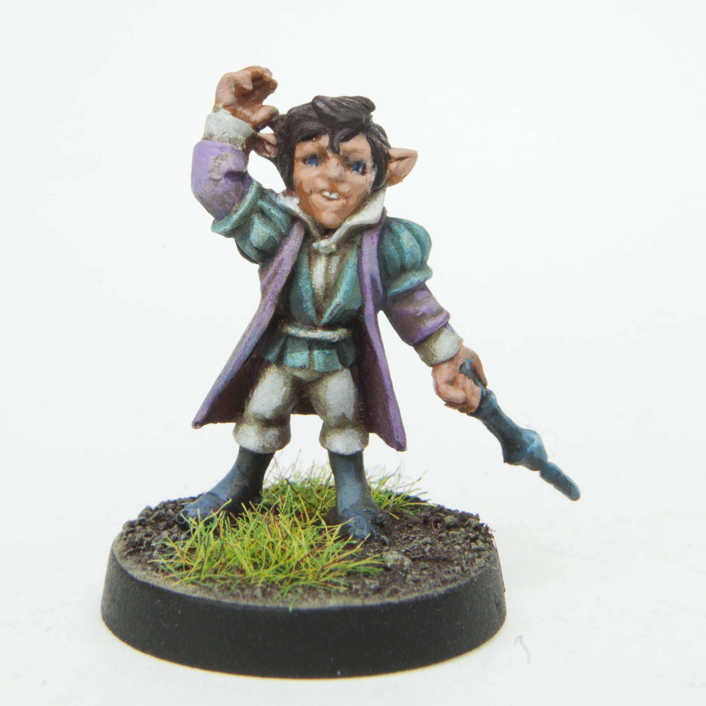 Stonehaven Miniatures Gnome Illusionist Figure (for 28mm Scale Table Top War Games) - Made in USA