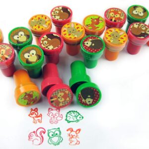 Tiny Mills 24 Pcs Woodland Animals Stampers for Kids