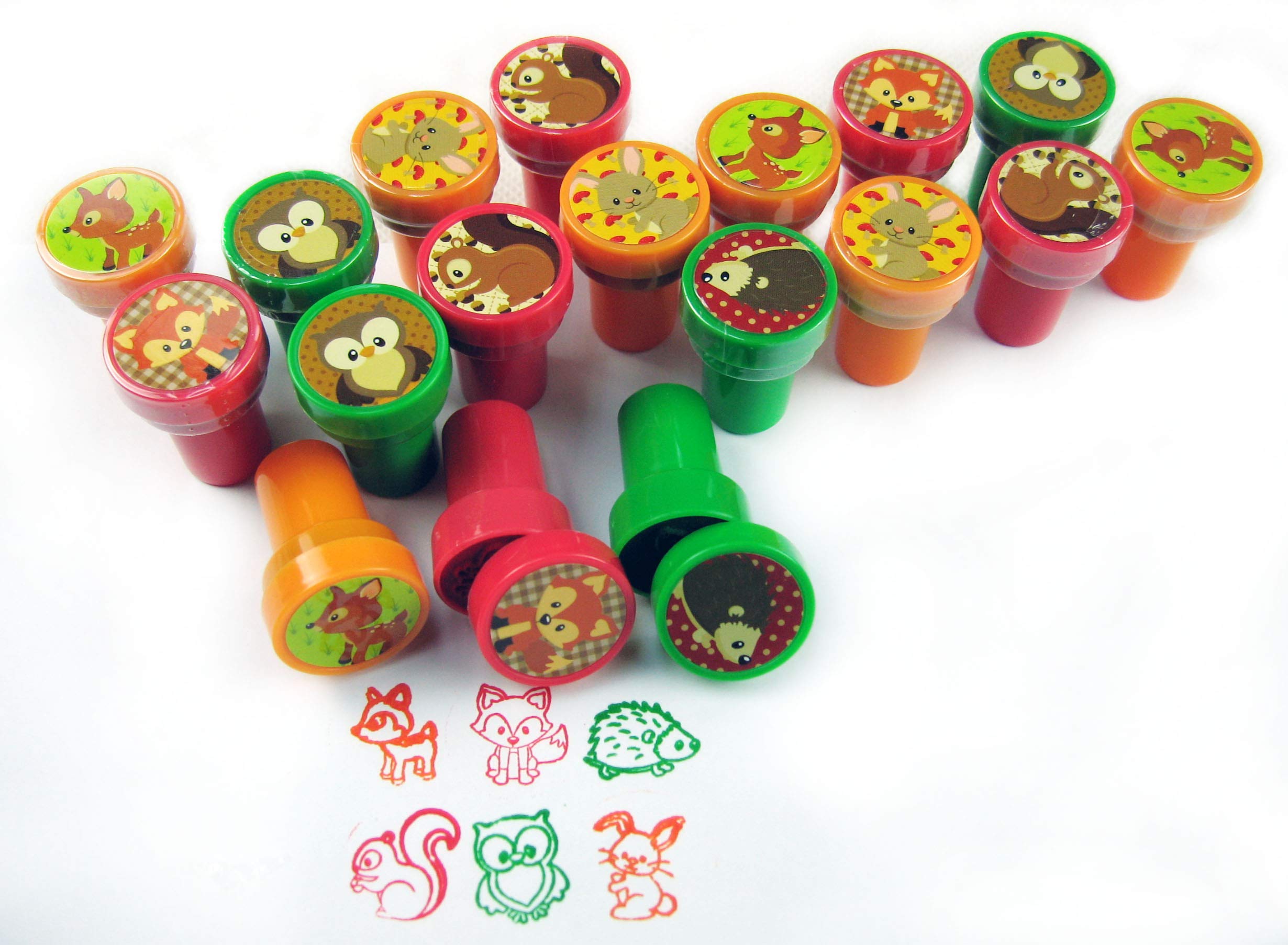 Tiny Mills 24 Pcs Woodland Animals Stampers for Kids