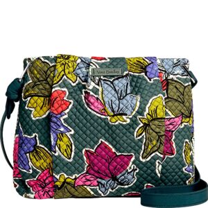 vera bradley women's hadley crossbody falling flowers crossbody bag