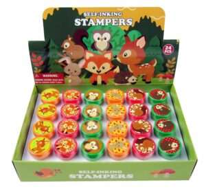 tiny mills 24 pcs woodland animals stampers for kids