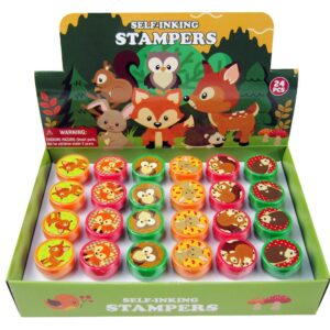 Tiny Mills 24 Pcs Woodland Animals Stampers for Kids