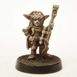 Stonehaven Gnome Long Gunner Female Miniature Figure (for 28mm Scale Table Top War Games) - Made in USA