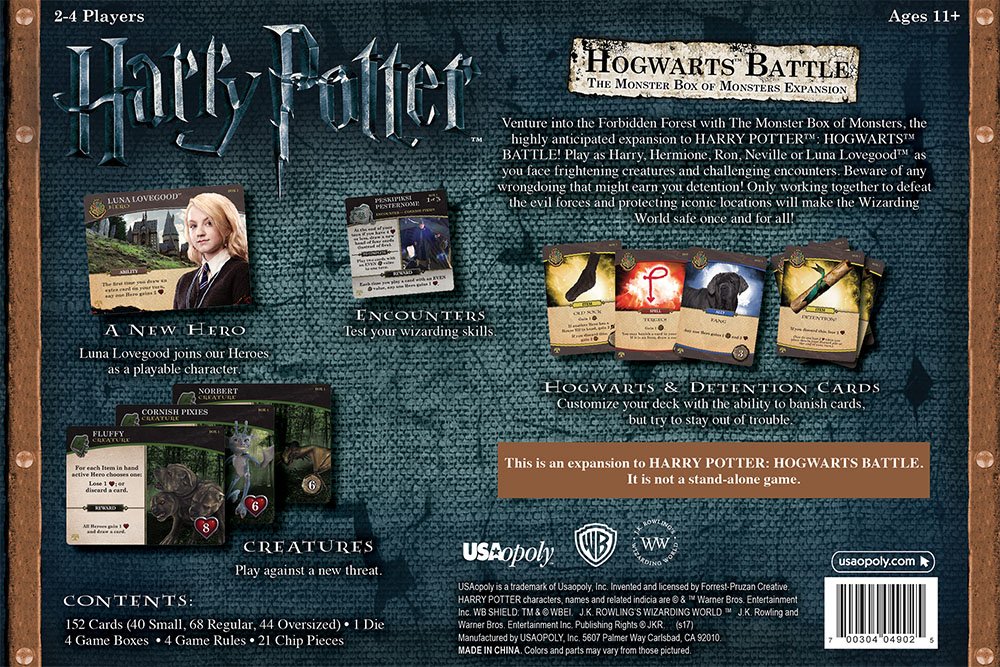 Hogwarts Battle - The Monster Box of Monsters Expansion Card Game