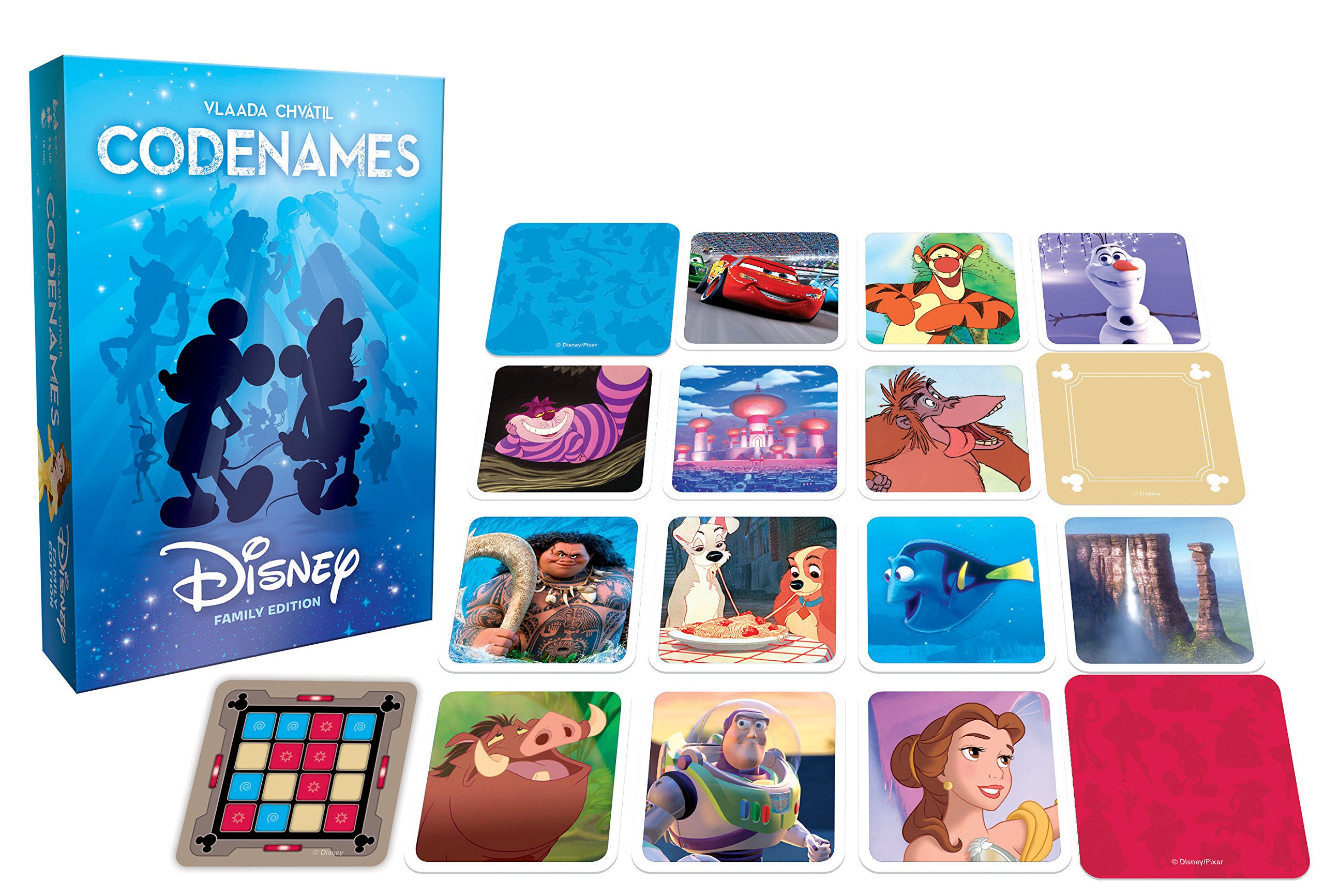 Codenames Family Edition | Best Family Board Game for All Ages | Featuring Disney Characters and Artwork | 2+ Player Board Game | Perfect for Disney Fans