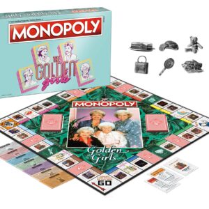 Monopoly: The Golden Girls Board Game | Buy, Sell, Trade Fan-Favorite Locations | Classic Monopoly Game Featuring Golden Girls TV Show Theme | Officially-Licensed Golden Girls Merchandise