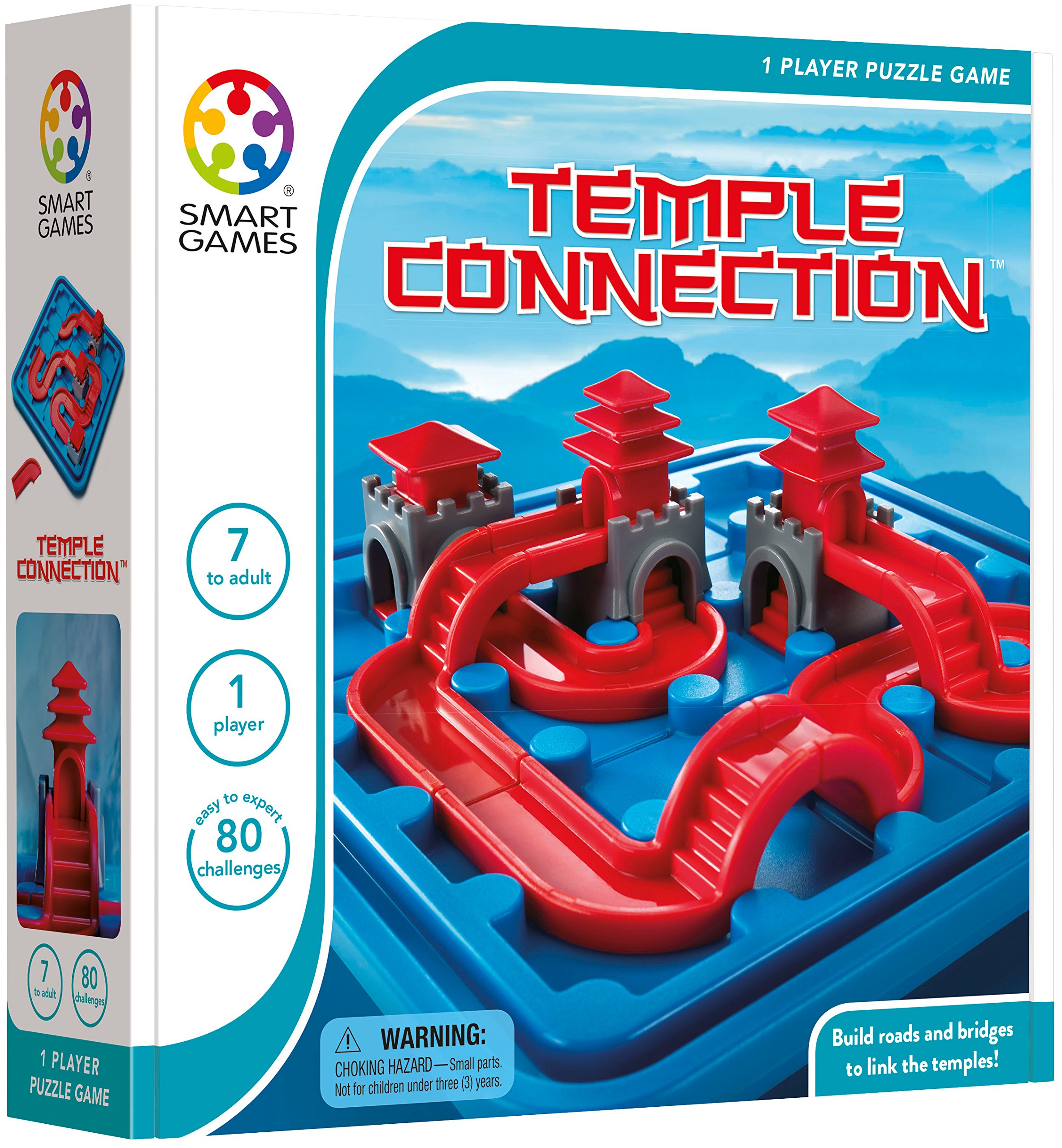 SmartGames Temple Connection 3D Board Game Puzzle Game for Ages 7 and Up