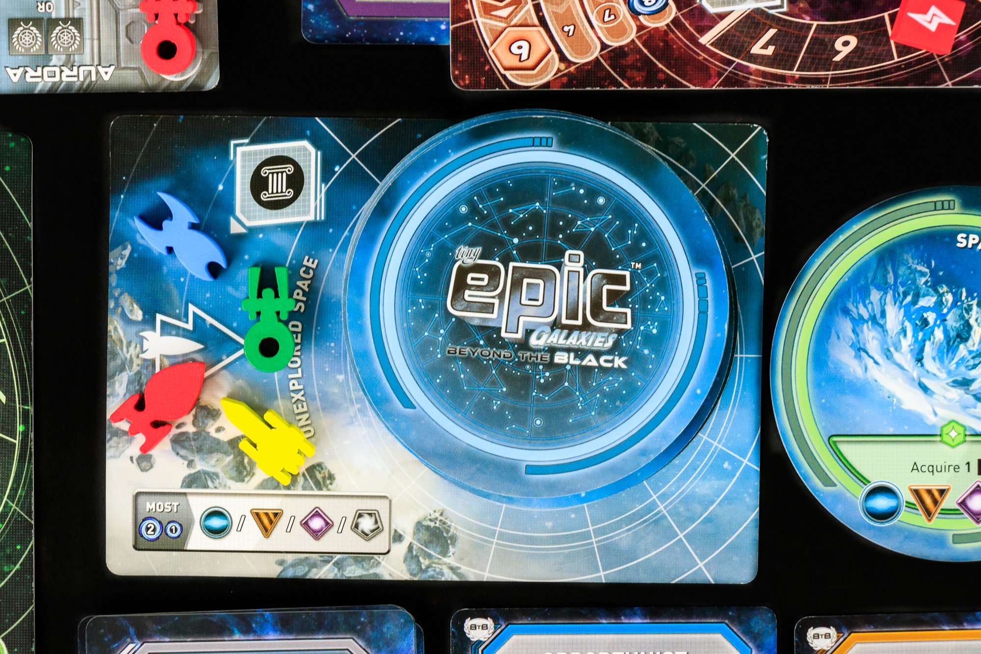 Gamelyn Games Tiny Epic Galaxies: Beyond The Black Space Board Game Expansion - Expand Your Galaxy