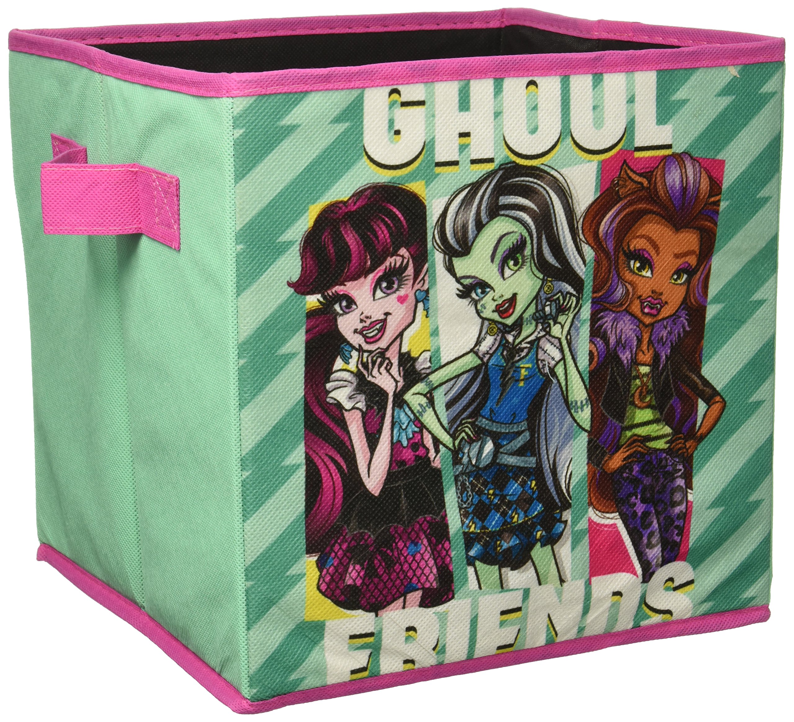 Idea Nuova Mattel Monster High 2 Pack Durable Storage Cubes, Multicolor, 10" x 10"