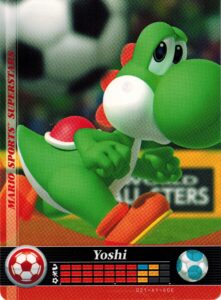 nintendo mario sports superstars amiibo card yoshi soccer 021/090 usa version