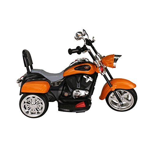 Trike Motorcycle Powered Ride on Motorcycle for Kids, 3 Years Old Above -Orange