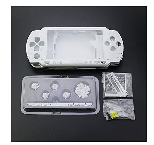 Gametown New Replacement PSP 1000 Full Housing Shell Cover with Buttons Screws Set -White.