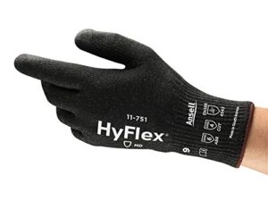 hyflex 11-751 cut protection gloves - medium duty, high cut resistance, comfortable, size x large