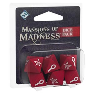 Mansions of Madness Second Edition Dice Pack EXPANSION | Horror Game | Mystery Board Game for Teens & Adults Ages 14+ | 1-5 Players | Average Playtime 2-3 Hours | Made by Fantasy Flight Games , Brown