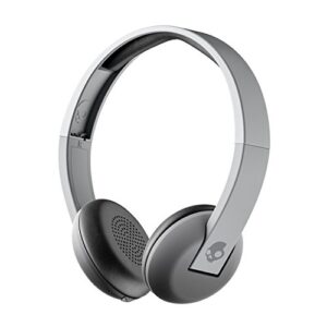 skullcandy uproar wireless on-ear headphone - white/grey