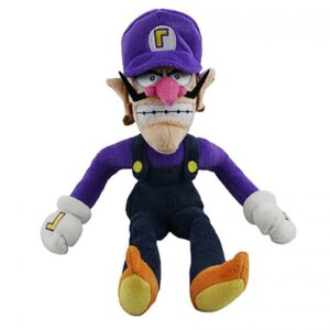 little buddy super mario all star collection 1422 waluigi stuffed plush, 12.5""", multi-colored