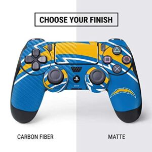 Skinit Decal Gaming Skin Compatible with PS4 Controller - Officially Licensed NFL Los Angeles Chargers Large Logo Design