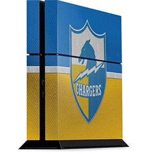 skinit decal gaming skin compatible with ps4 console - officially licensed nfl los angeles chargers vintage design