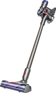 dyson v8 animal cord-free vacuum, sprayed nickel/titanium (renewed)